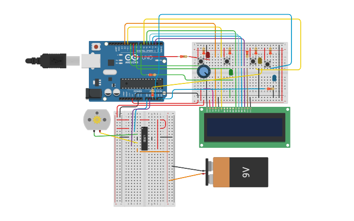Circuit design Water Level det | Tinkercad