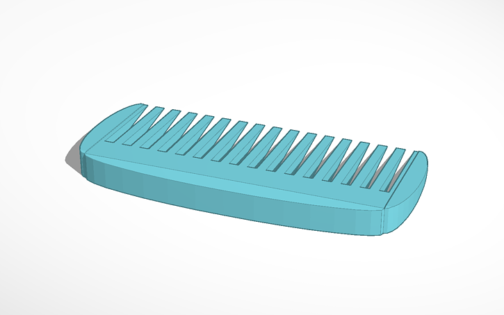 3D design Comb - Tinkercad