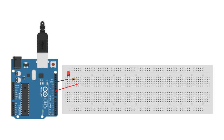 Circuit design PROJECT 2 - S.O.S MORSE CODE SIGNALER - Tinkercad
