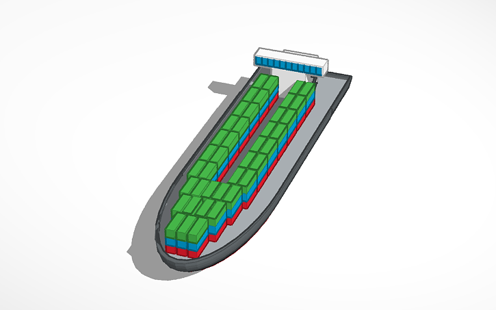3D design Oil Tanker - Tinkercad