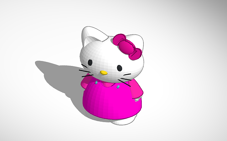 3D design Hello Kitty | Tinkercad