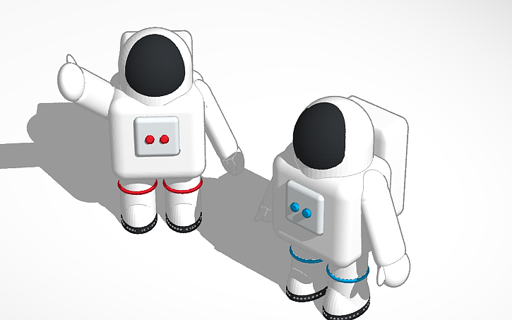 3D design ASTRONAUTS - Tinkercad