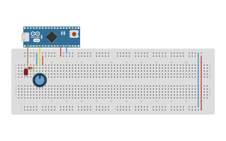 Circuit design Arduino Micro - Tinkercad Circuit design Arduino Micro - Tinkercad