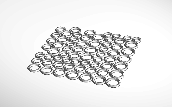 3D design Basic Rings | Tinkercad