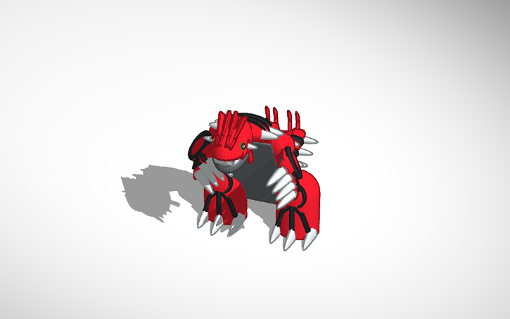 3D design GROUNDON - Tinkercad