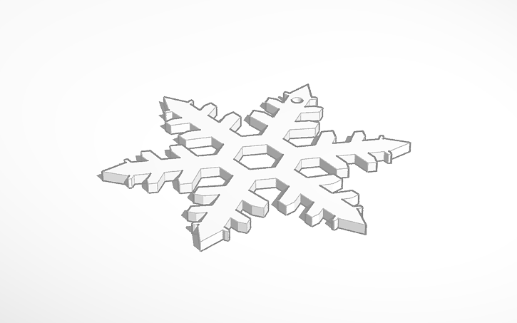3D design Copy of Snowflake - Tinkercad