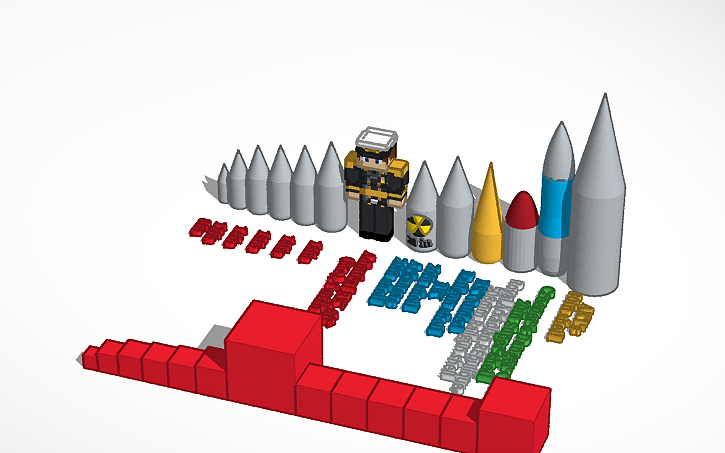 3D design shell Size comparison - Tinkercad