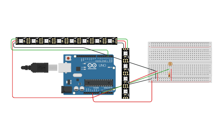 Circuit Design Copy Of Copy Of Neopixel Strip Tinkercad
