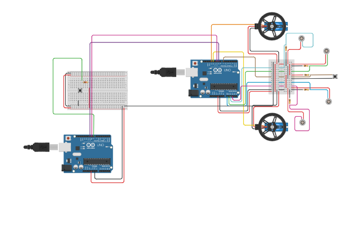 Circuit design robot - Tinkercad