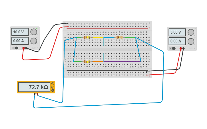Circuit design RTH - Tinkercad