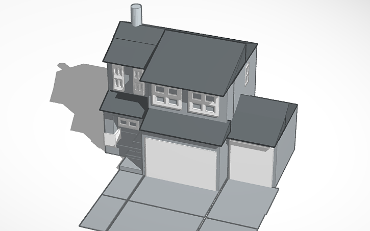 3D design House Model - Tinkercad