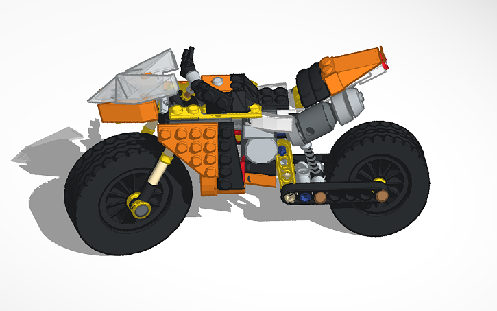 3D design All-Lego Motercycle - Tinkercad