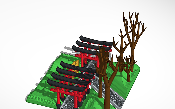 3D design Fushimi Inari Taisha | Tinkercad