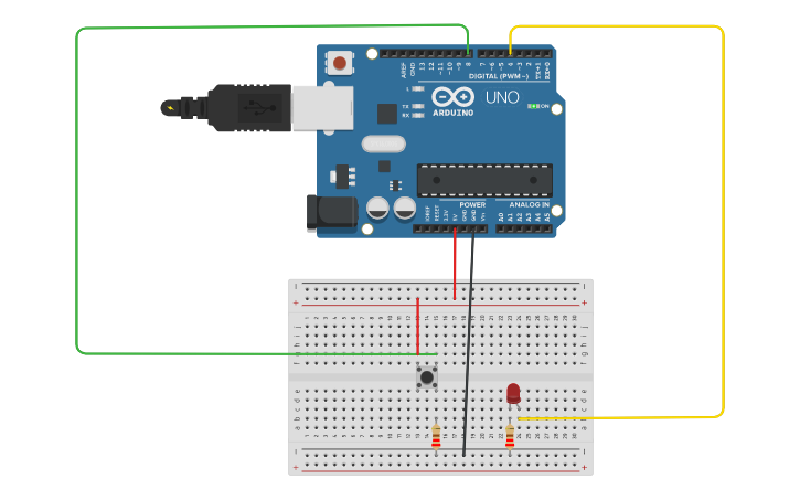 Circuit design Pulsador 01 - Tinkercad