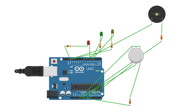 Circuit design Deteksi Asap - Tinkercad Circuit design Deteksi Asap - Tinkercad