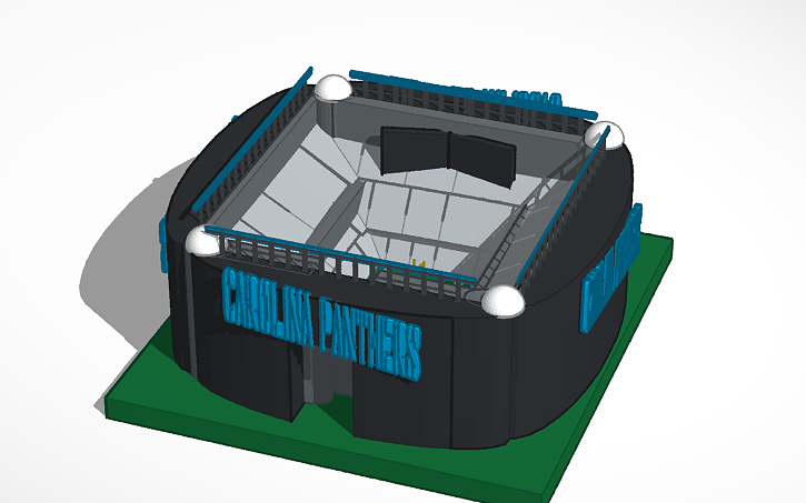 3D design panthers stadium | Tinkercad