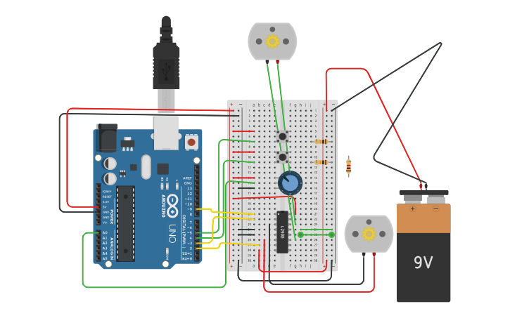 Circuit design Zoetrope - Aaron - Tinkercad