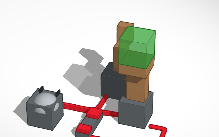 3D design Red stone - Tinkercad