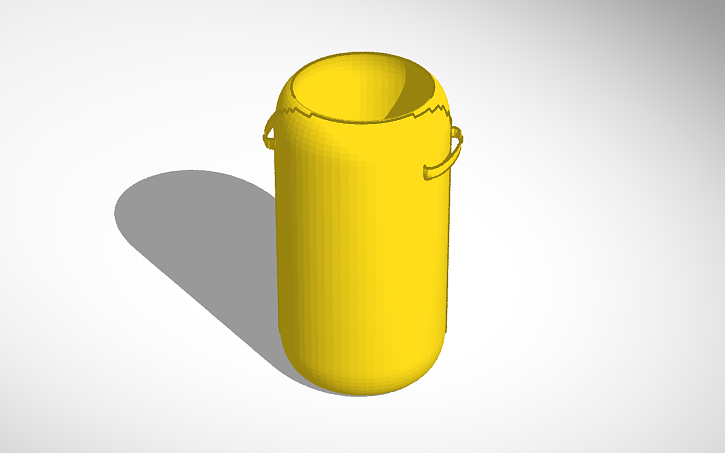 3D design Yellow Water Bottle Carrier | Tinkercad
