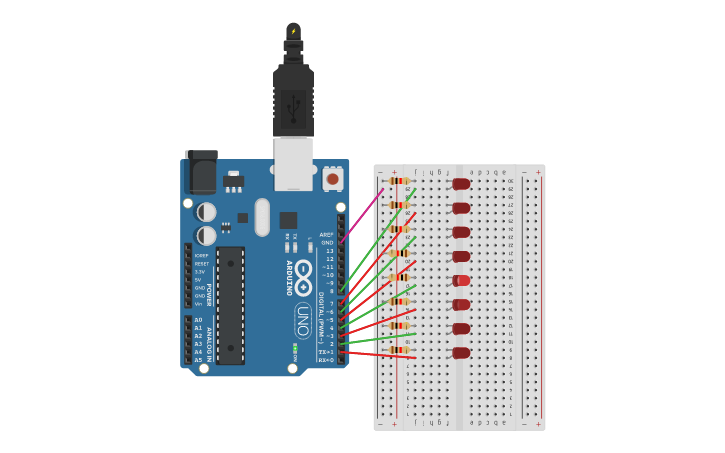 Circuit Design Led Tinkercad