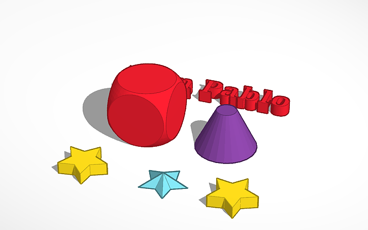 3D design Dado y Cono Juan Pablo 301 | Tinkercad