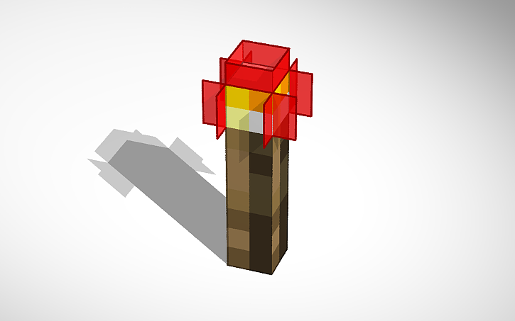 3D design Redstone Torch - Tinkercad