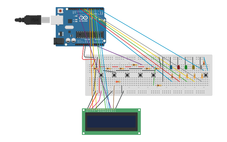 Circuit design Whack-a-mole | Tinkercad