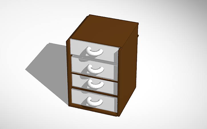 3D design drawers - Tinkercad