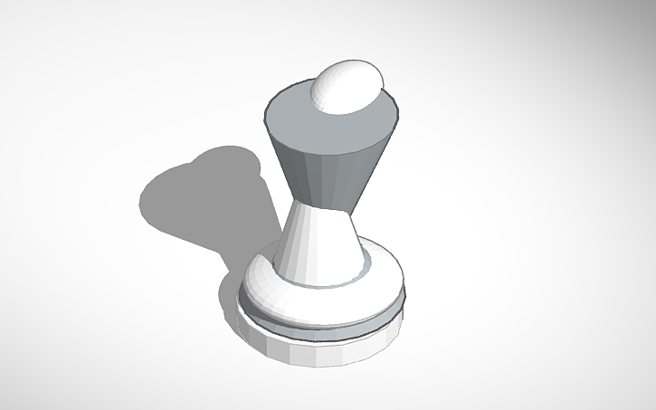 3D design Chess Pawn - Tinkercad