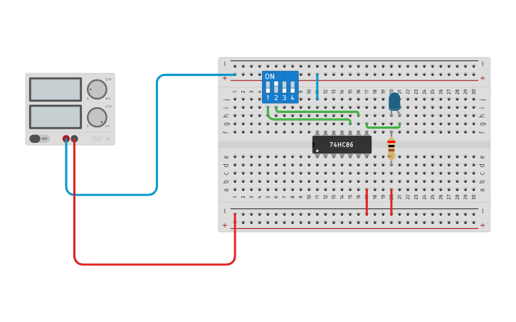 Circuit Design Xor Gate Tinkercad