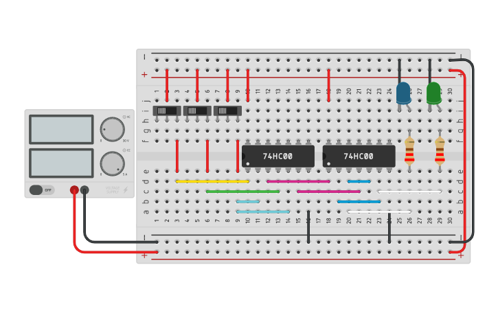 Circuit design EXP : 06 SR-Flip Flop | Tinkercad