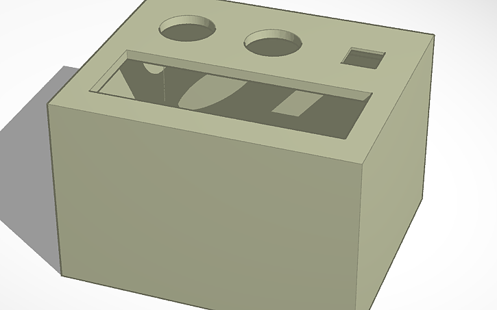 3D design uzaklık nano kutu - Tinkercad