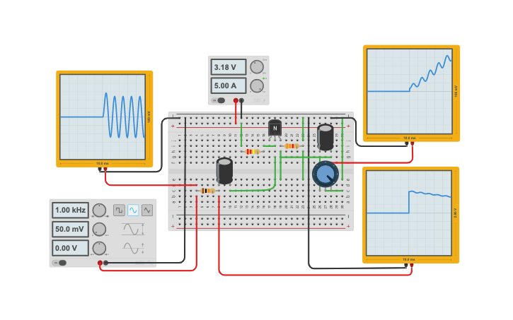 Circuit design Exp.4 AC(Zo) - Tinkercad