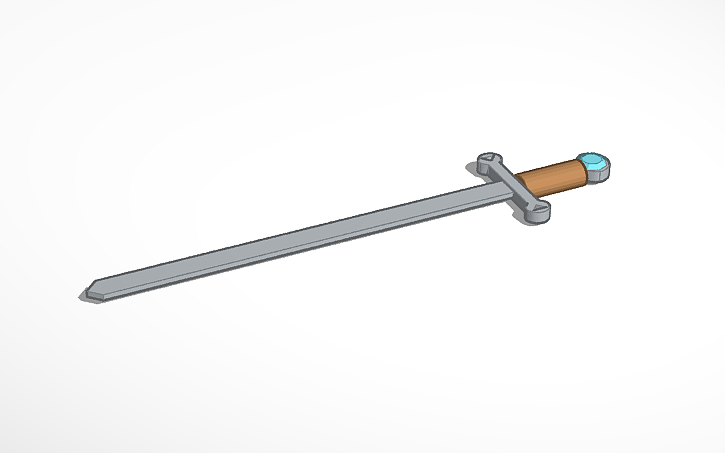3D design sword - Tinkercad