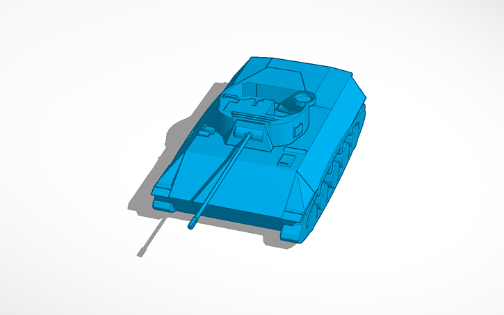 3D design tank - Tinkercad