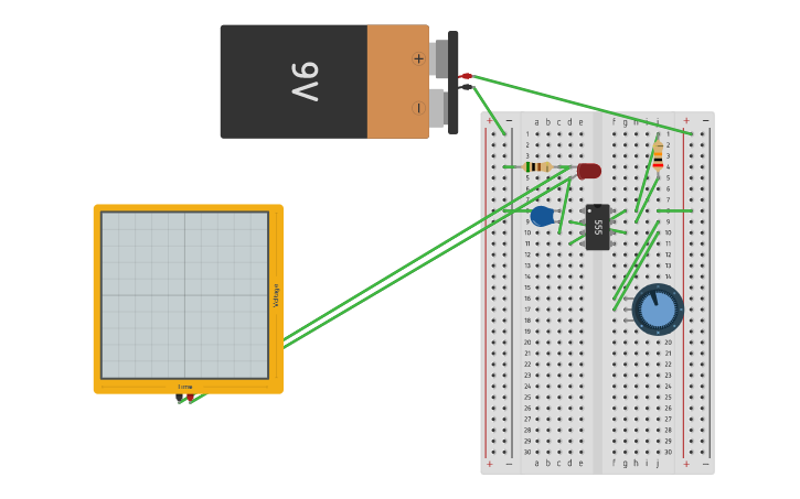 Circuit Design Led Blinker 60 Duty Cycle 555 Timer Ic Tinkercad
