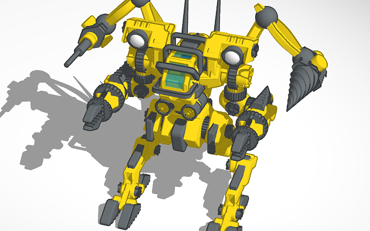 3D design WHUM-X1A "Work Horse" Utility Mech - Tinkercad
