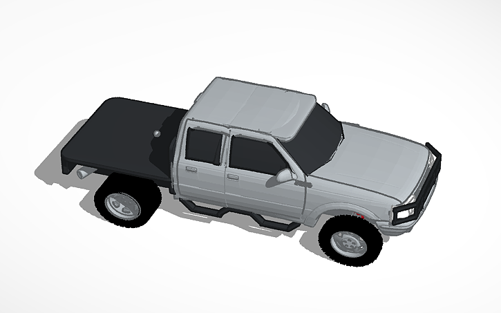 3D design ford ranger with flat bed and ranch hand. - Tinkercad