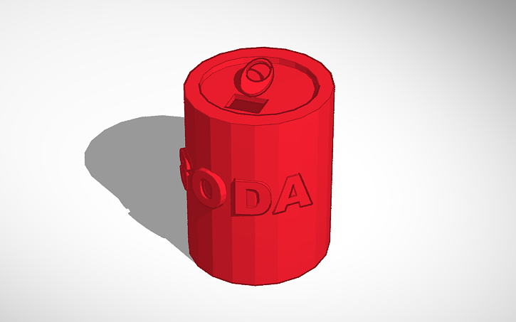 3D design Soda Can - Tinkercad
