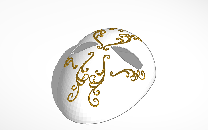 3D design Elven Hero Mask - Tinkercad