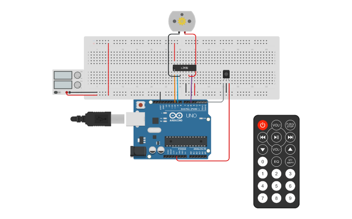 Circuit design ventilator - Tinkercad