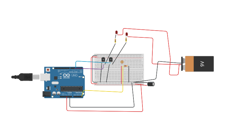Circuit Design Photoresistor Arduino Example With Transistors Tinkercad