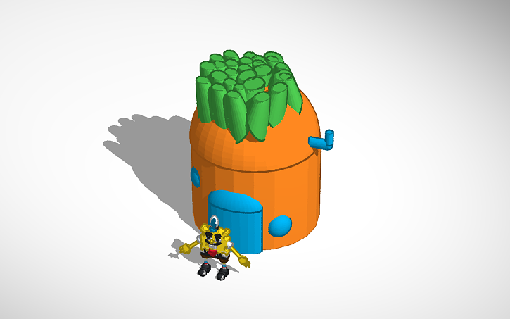 3D design Spongebob Squarepants - Tinkercad
