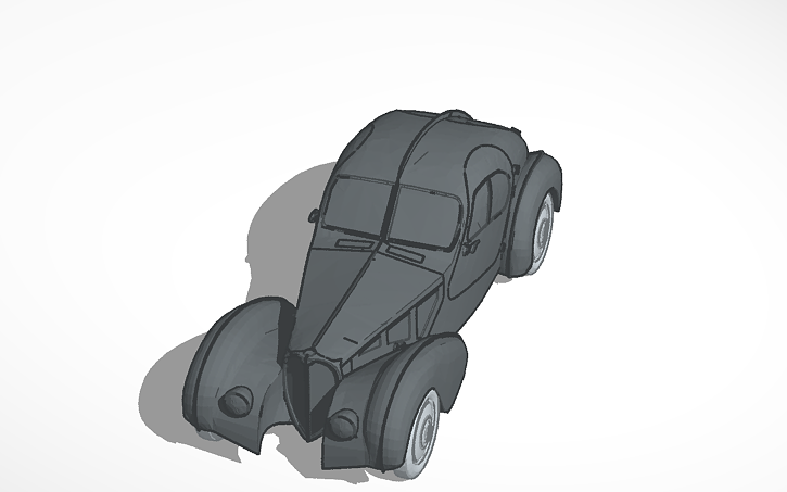 3D design Bugatti Type C - Tinkercad