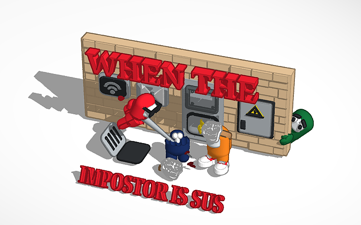 3D design AMONG US | Tinkercad