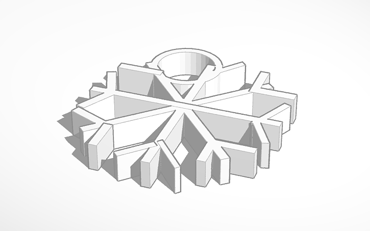 3D design christmas ornament-snowflake-Grace M. - Tinkercad