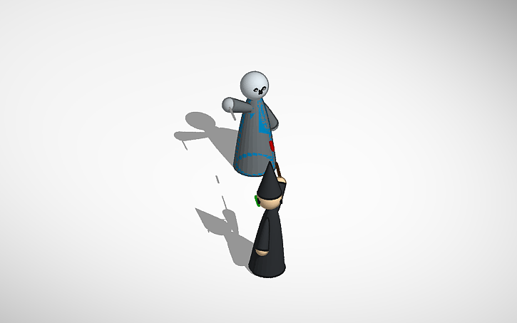 3D design Harrry Dueling Voldemort - Tinkercad