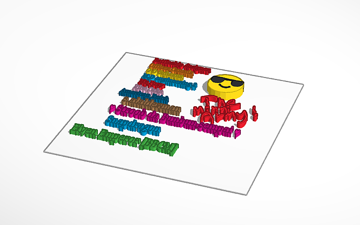 3D design Super cool members - Tinkercad