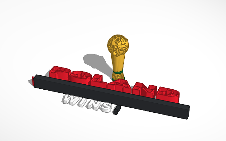 3D design World cup trophy - Tinkercad