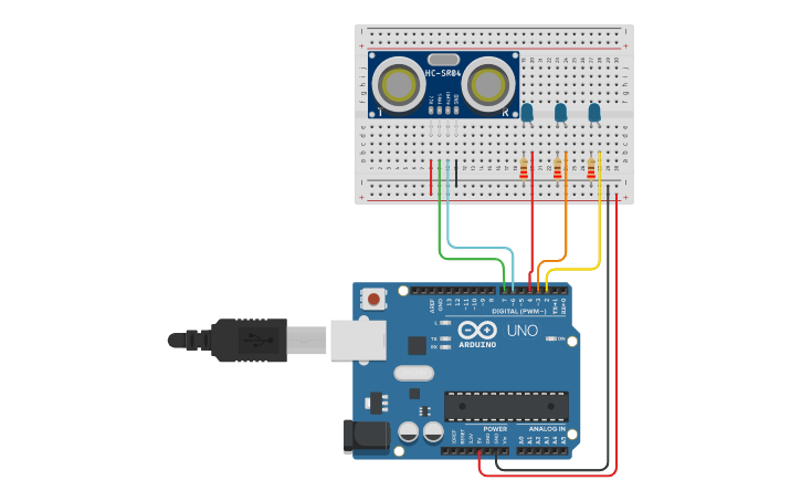 Circuit design EJEMPLO.HC04 | Tinkercad